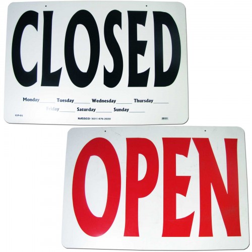 Closed For Business Sign