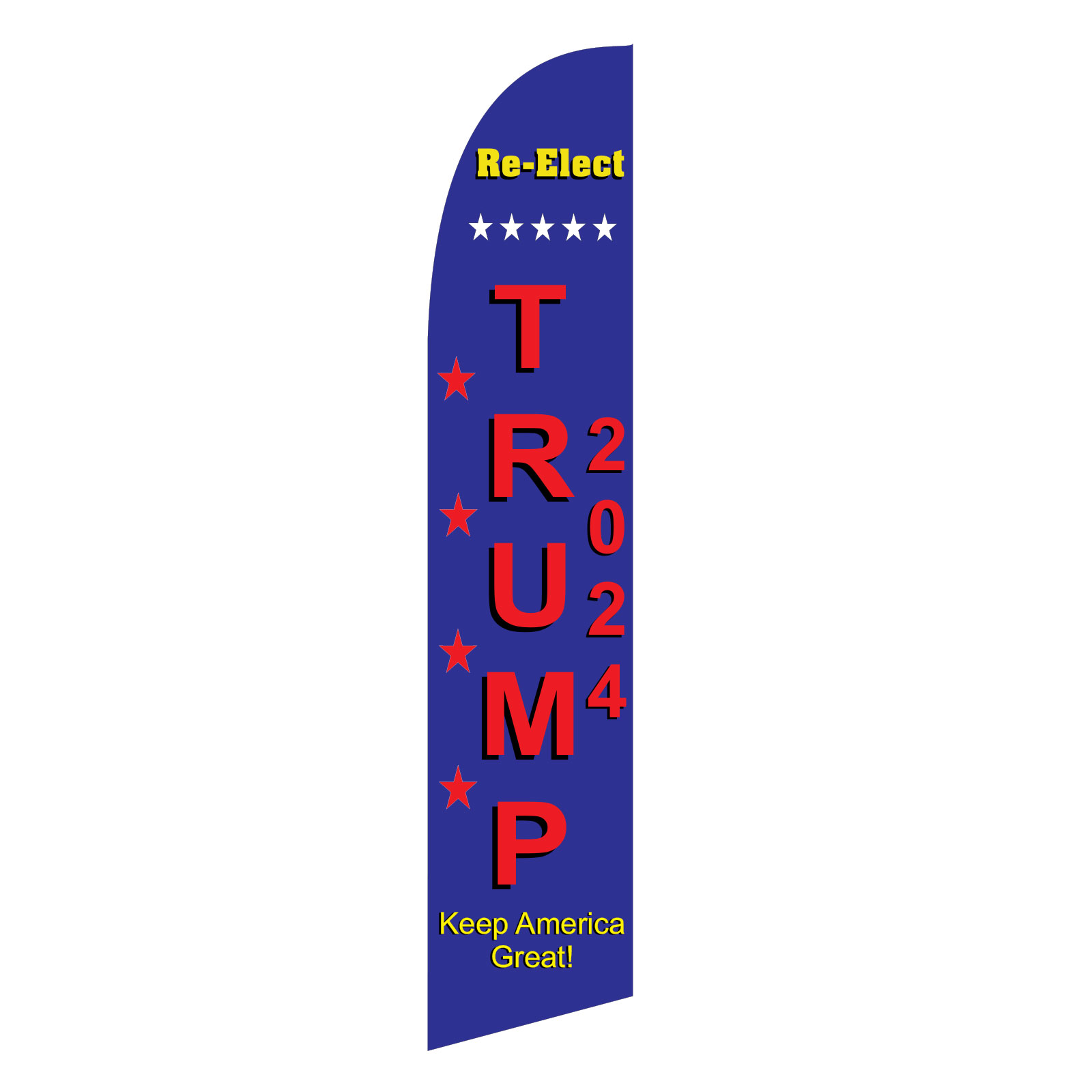 Trump 2024 Blue 2 1/2 ft X 11 1/2 ft Windless Swooper Flag | eBay